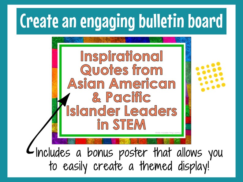 AAPI Heritage Month STEM Posters for Science Classrooms With - Etsy