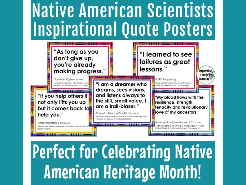 Native American Heritage Month Posters for the Classroom With ...