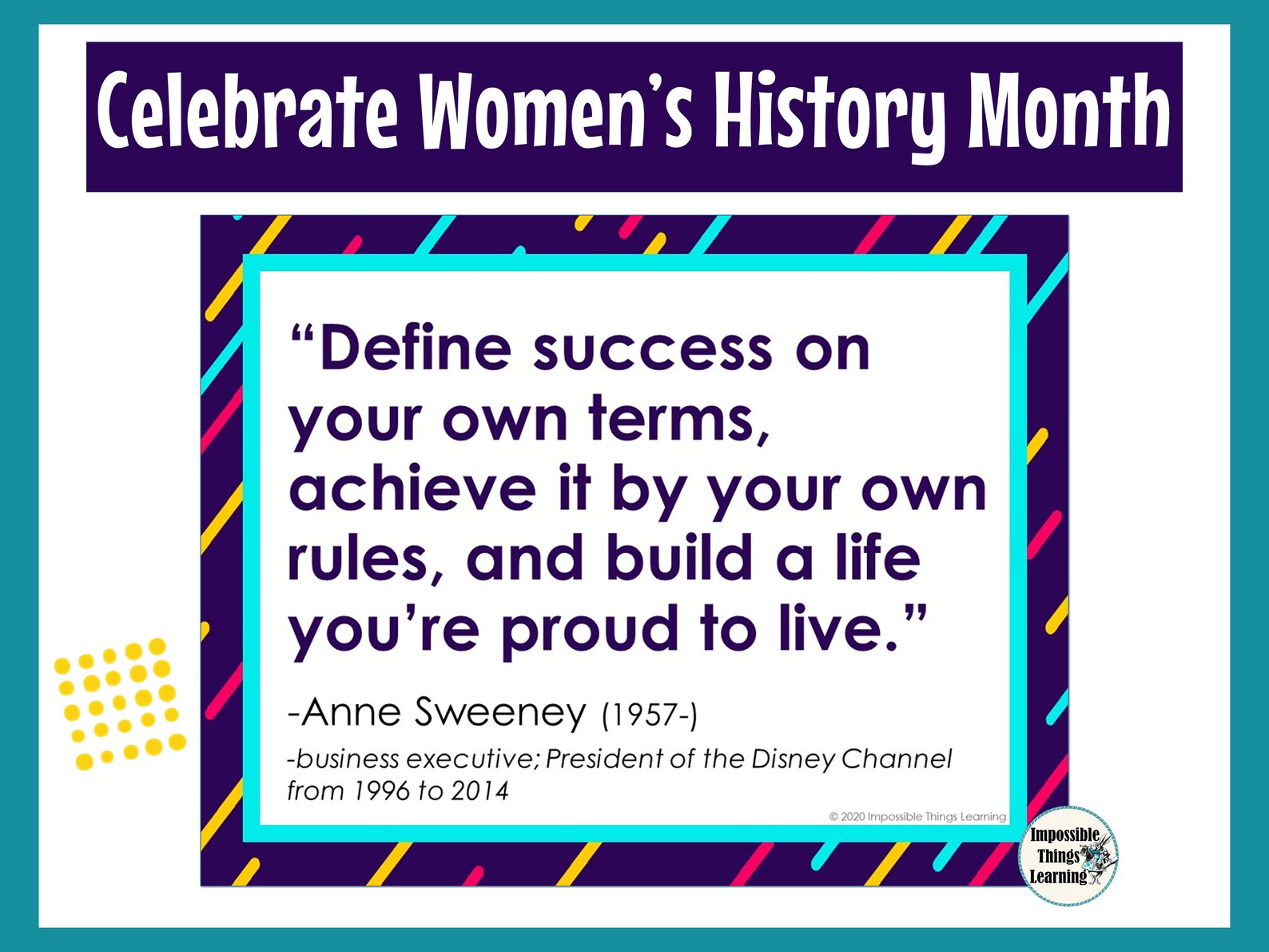 Printable Women's History Month Posters With Inspirational Quotes From ...