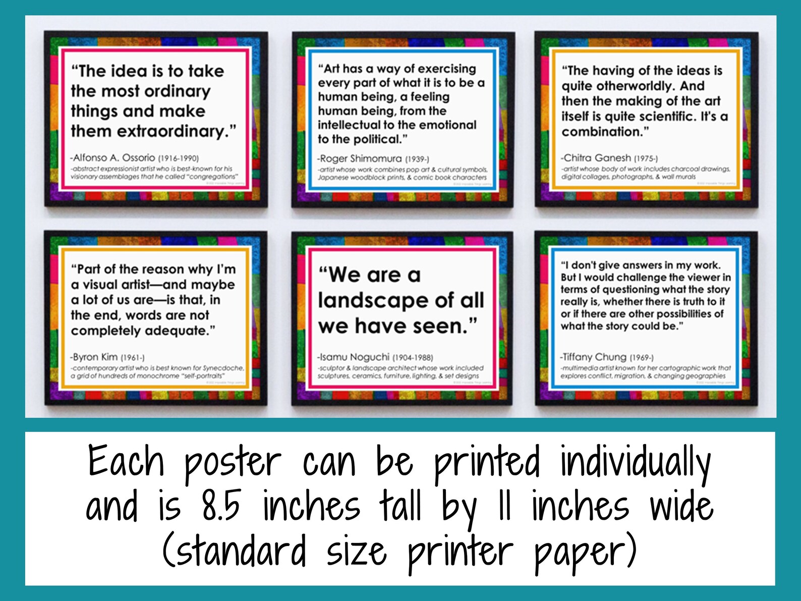 AAPI Heritage Month Posters for Art Classroom With Inspirational Quotes ...