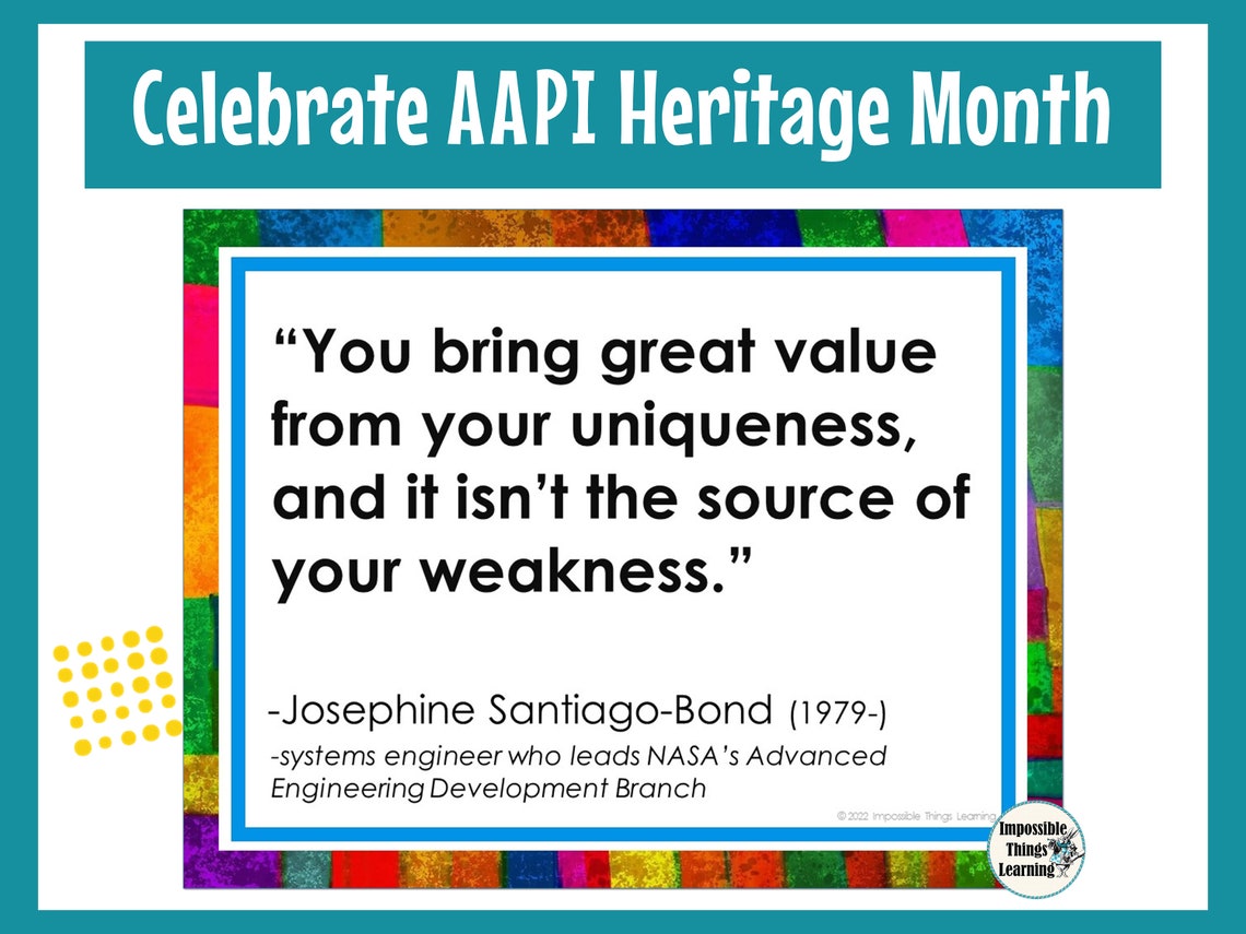 AAPI Heritage Month STEM Posters for Science Classrooms With - Etsy