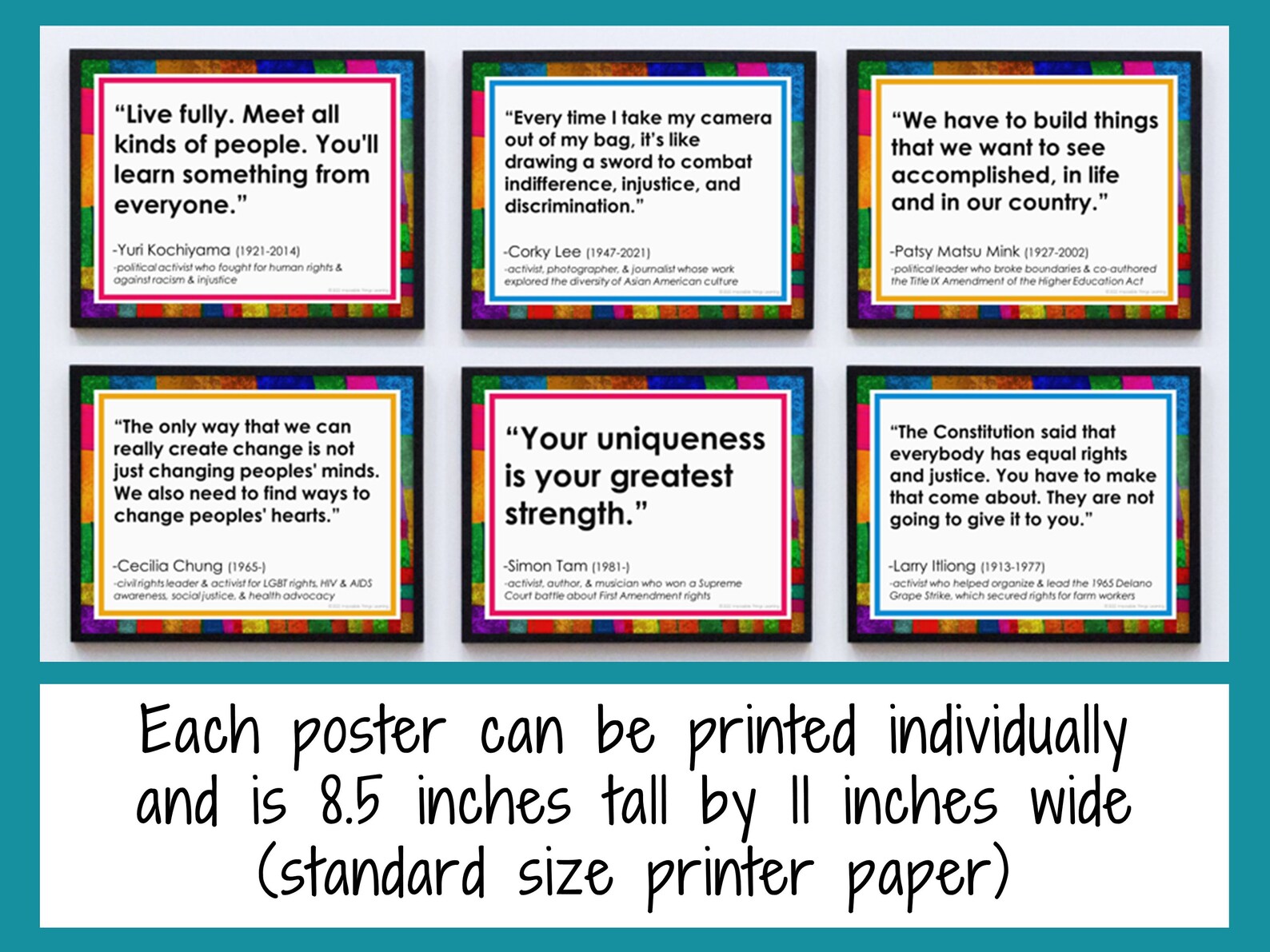 AAPI Heritage Month Posters for the Classroom With Inspirational Quotes ...