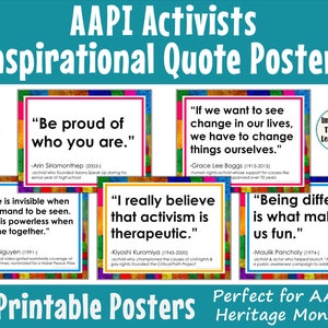 AAPI Heritage Month Posters for the Classroom With - Etsy