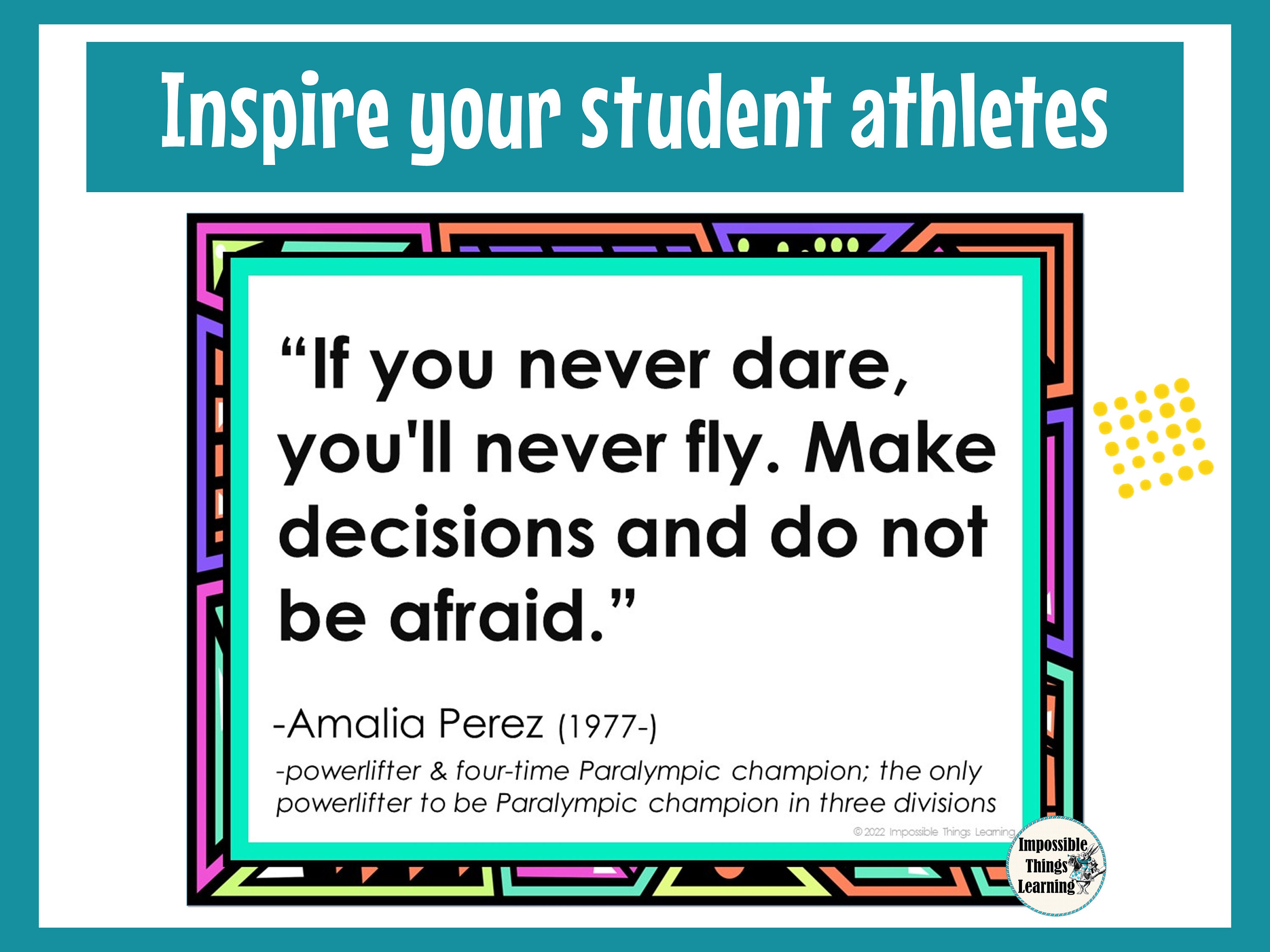 Hispanic Heritage Month Posters for PE Classrooms With Inspirational ...