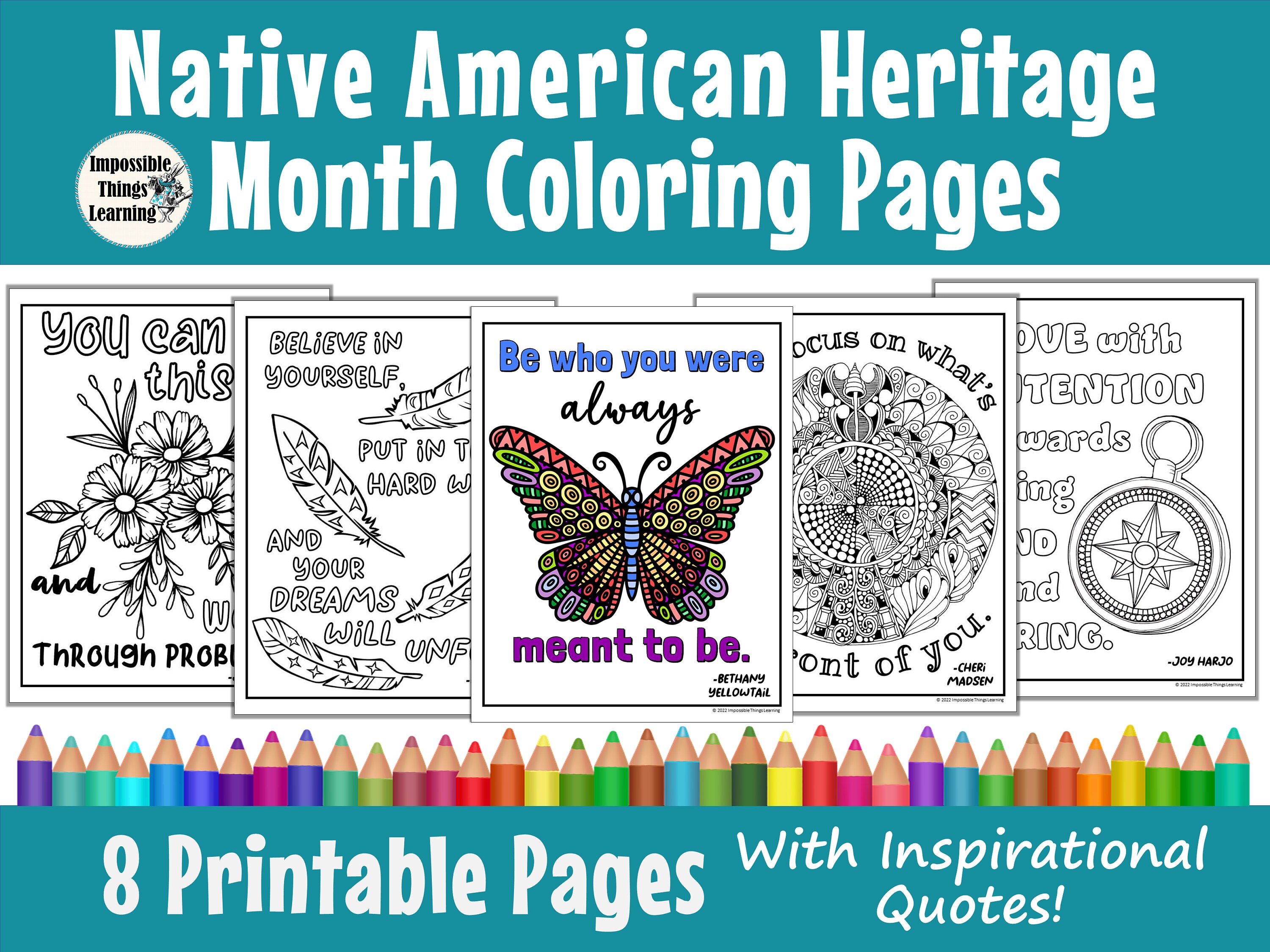 Native American Heritage Month Coloring Pages: Printables for the ...