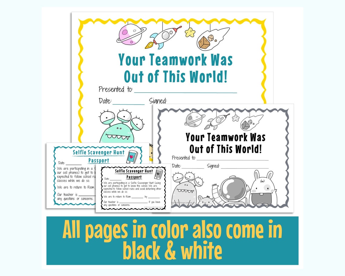 Back to School Scavenger Hunt, First Day of School Game, Kindergarten ...