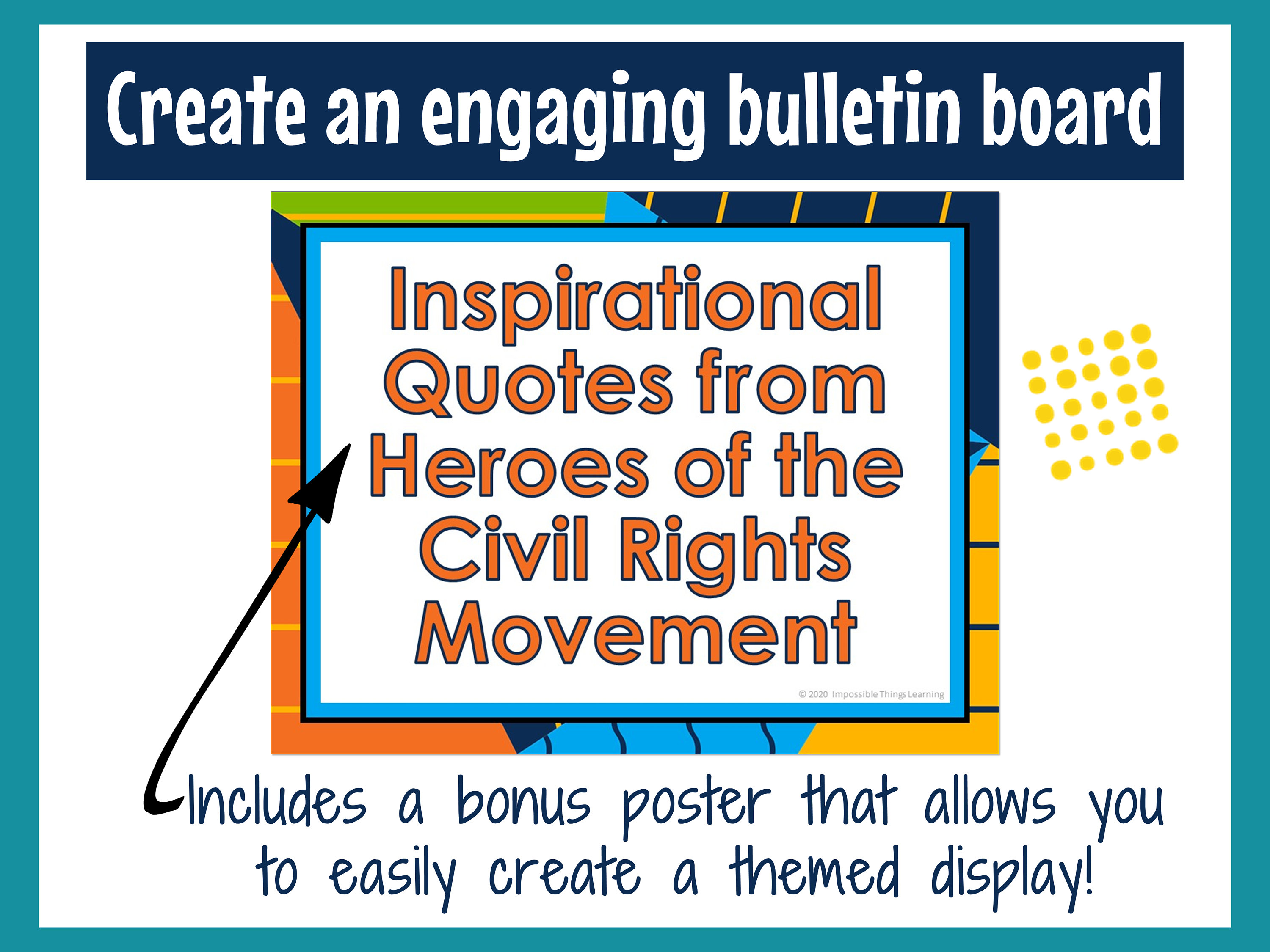 Heroes of the Civil Rights Movement Inspirational Quotes Posters for U ...