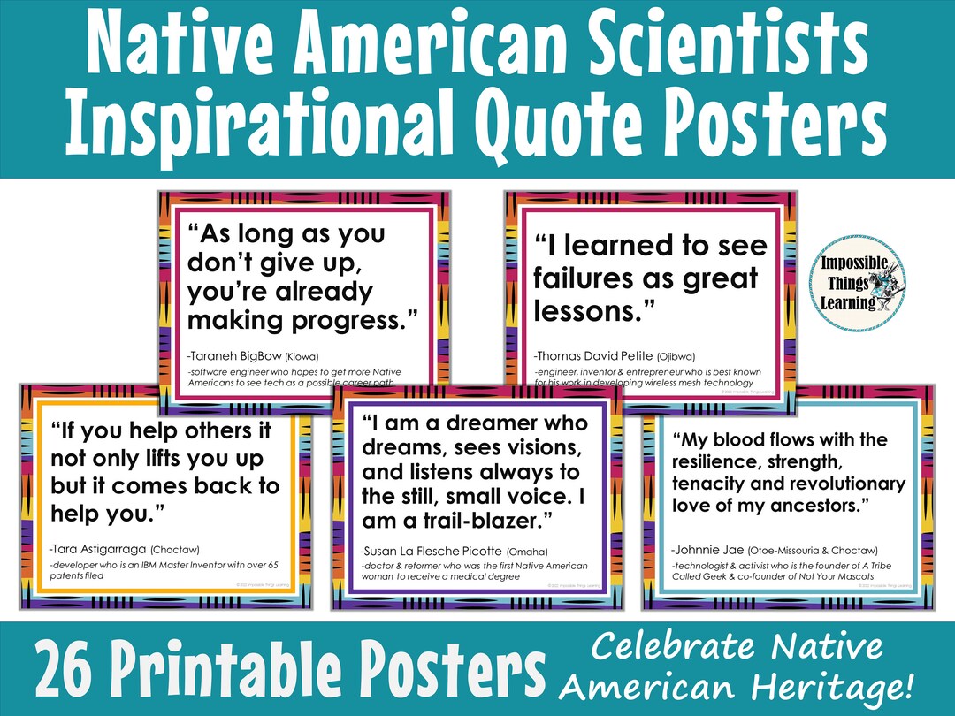 Native American Heritage Month Posters for the (Download Now) - Etsy