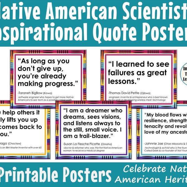 Native American Posters for Classrooms - Etsy