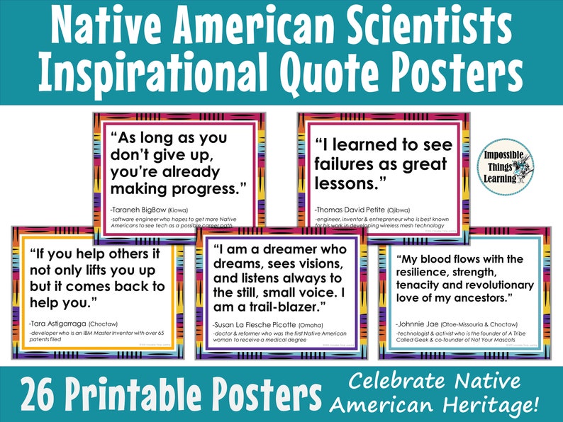 Native American Heritage Month Posters for the (Download Now) - Etsy