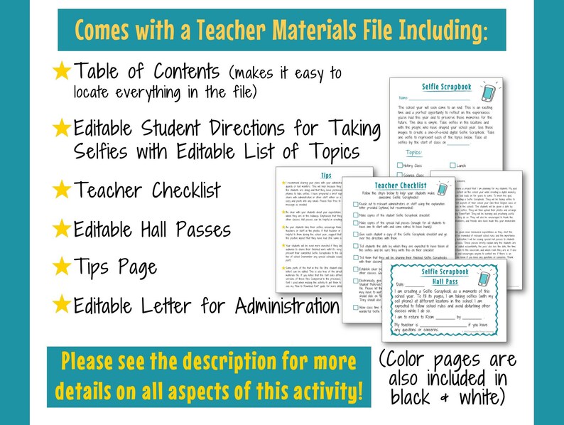 End of the Year Memory Book for 7th Grade, End of the Year Digital ...