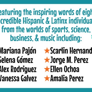 Hispanic Heritage Month Coloring Pages With Inspirational Quotes From ...