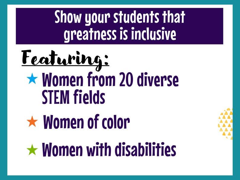 Women’s History Month Posters for Science Classroom With Inspirational ...