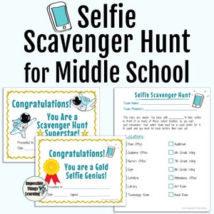 Back to School Scavenger Hunt for Middle School, 6th Grade Orientation ...