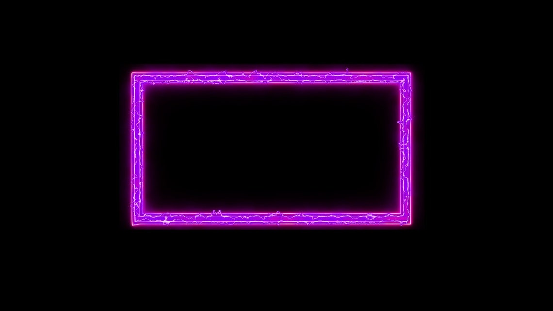 Neon Webcam Overlay -obs Webcam Twitch Facebook Youtube - Etsy