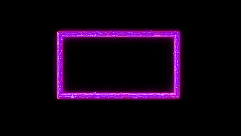 Neon Webcam Overlay -obs Webcam Twitch Facebook Youtube - Etsy