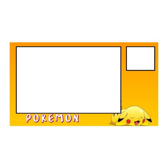 Pokemon Game Frame Overlay Twitch Youtube Facebok - Etsy