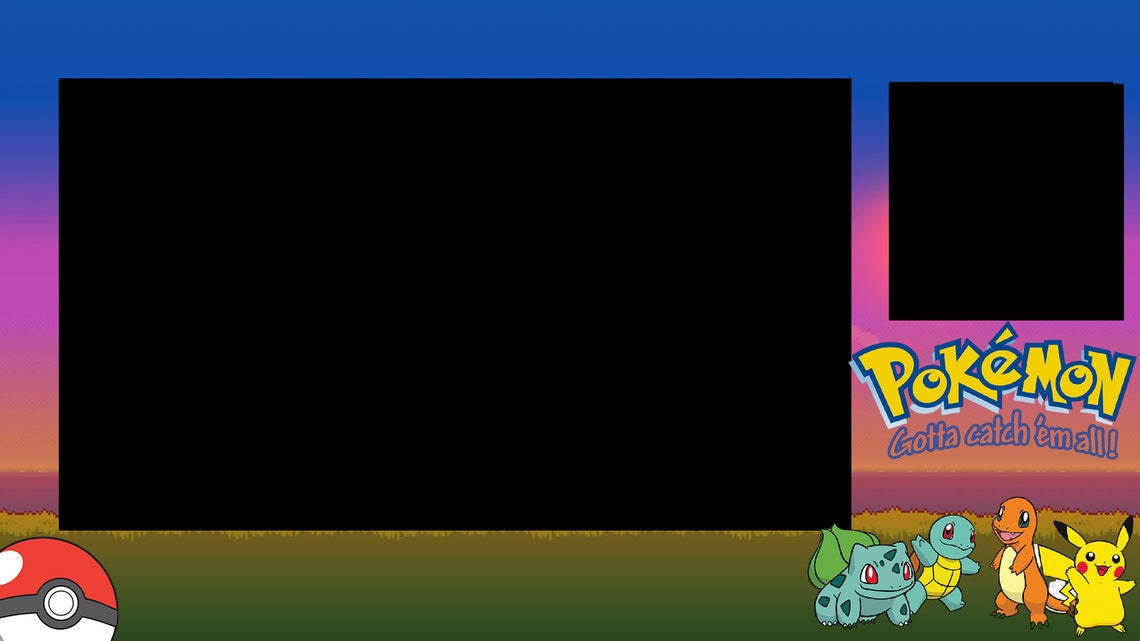 Pokemon Overlay Twitch Facebook Youtube - Etsy