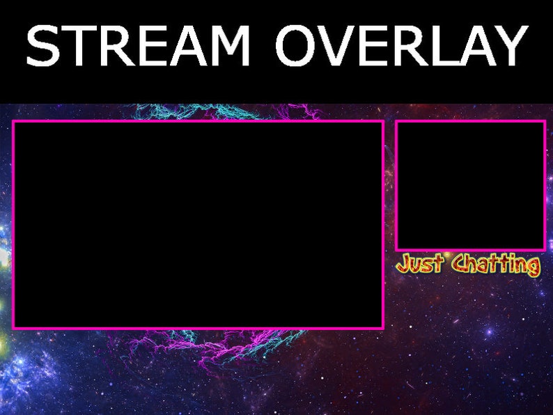 Just Chatting OBS STREAM OVERLAY Twitch Youtube Facebook Scene - Etsy Canada
