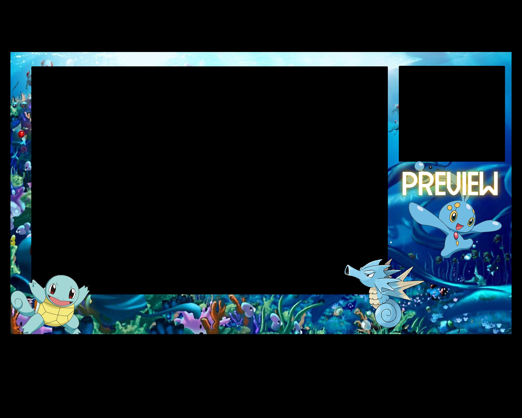 Pokemon Water Game Overlay Twitch Youtube Facebook 1920x1080 - Etsy ...
