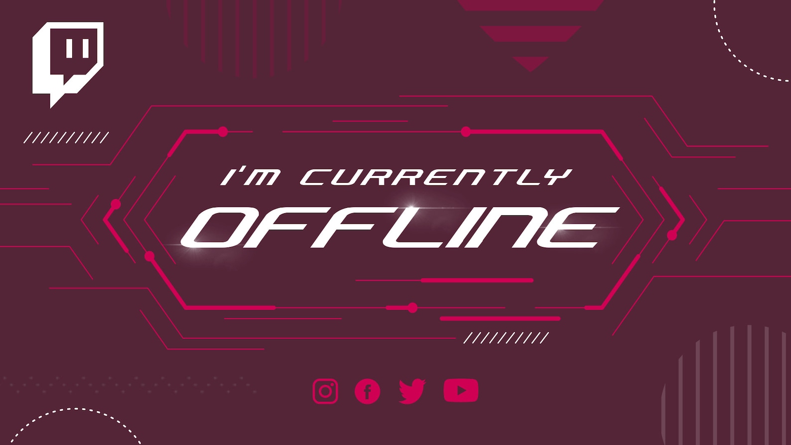 Streaming Offline Banner Twitch Youtube Facebook - Etsy UK