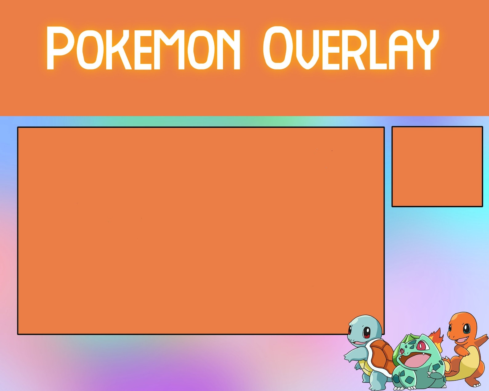 Pokemon Colourful Clean Overlay Twitch Facebook Youtube - Etsy UK