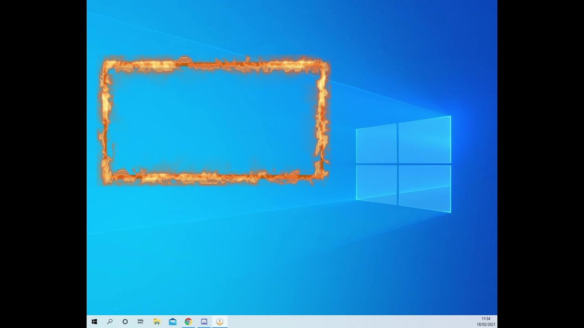 Animated Fire Webcam Frame Twitch Youtube Facebook Video - Etsy