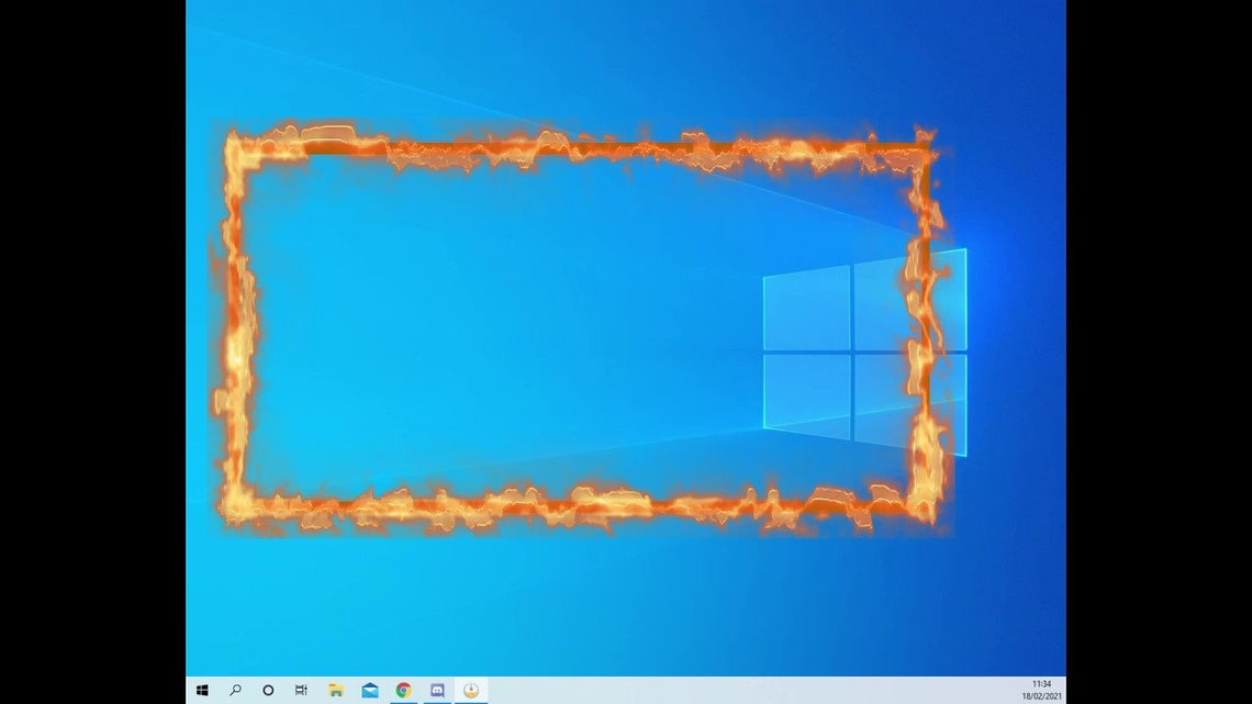 Animated Fire Webcam Frame Twitch Youtube Facebook Video - Etsy