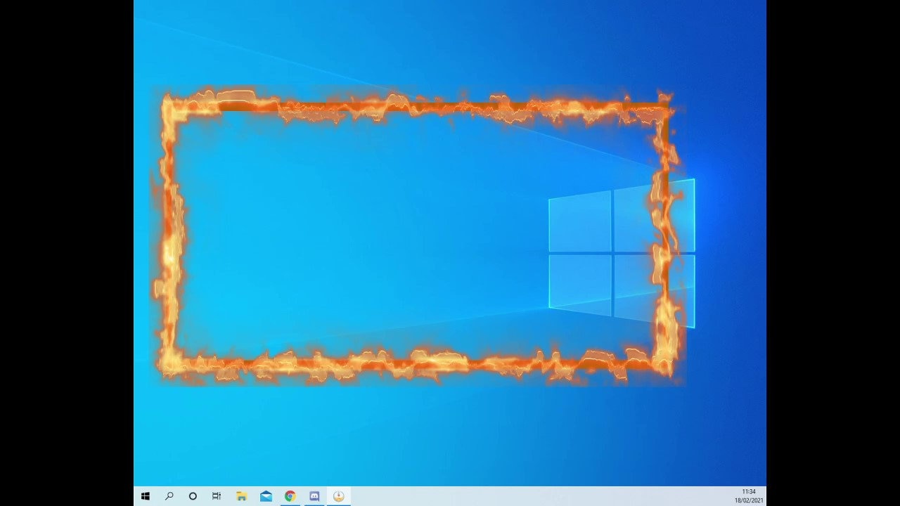 Animated Fire Webcam Frame Twitch Youtube Facebook Video - Etsy