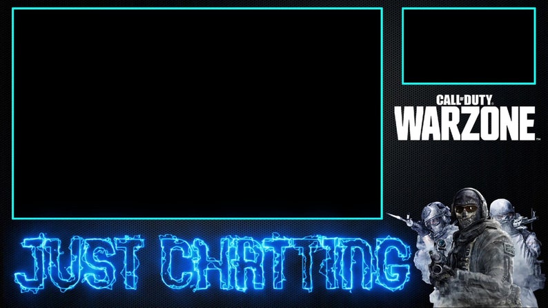 Warzone Overlay Just Chatting Animated Twitch Youtube Facebook - Etsy