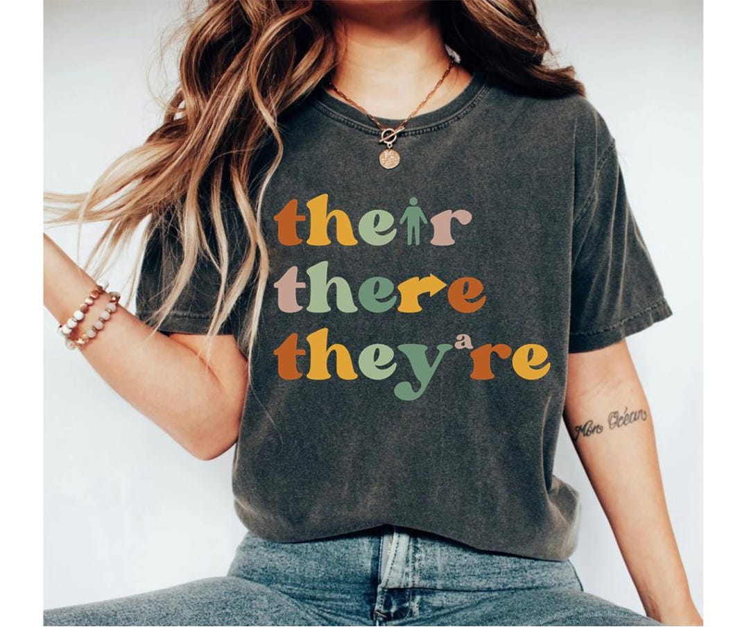 Their There They’re Grammar Shirt, English Teacher Shirt, Teacher ...