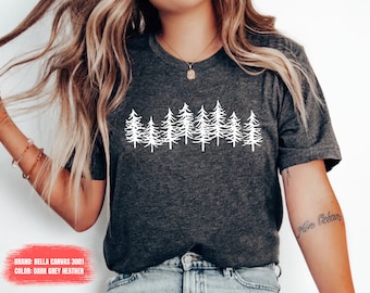 Pine Tree Tshirt, Nature Lover, Forest Tee, Womens Camping, Hiking Gift ...