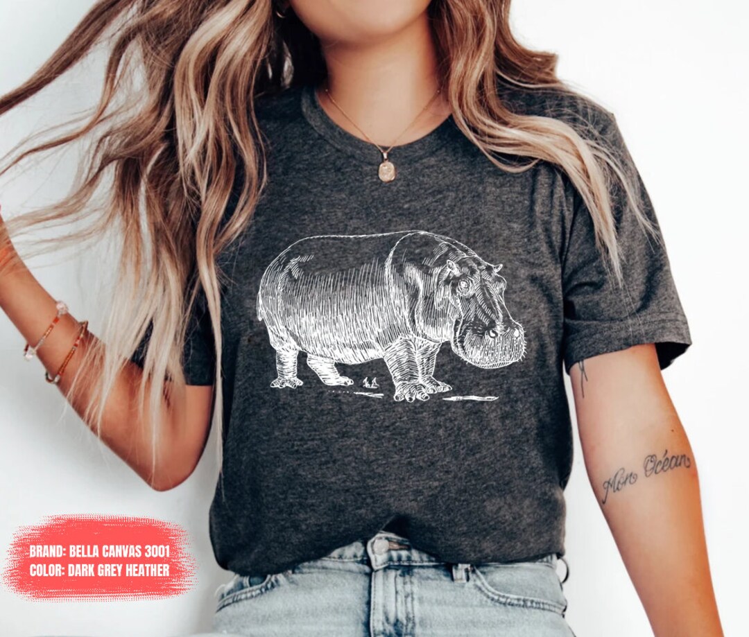 Hippo Shirt Hippo Lover Shirt Hippopotamus Shirt Hippo Lover Hippo ...