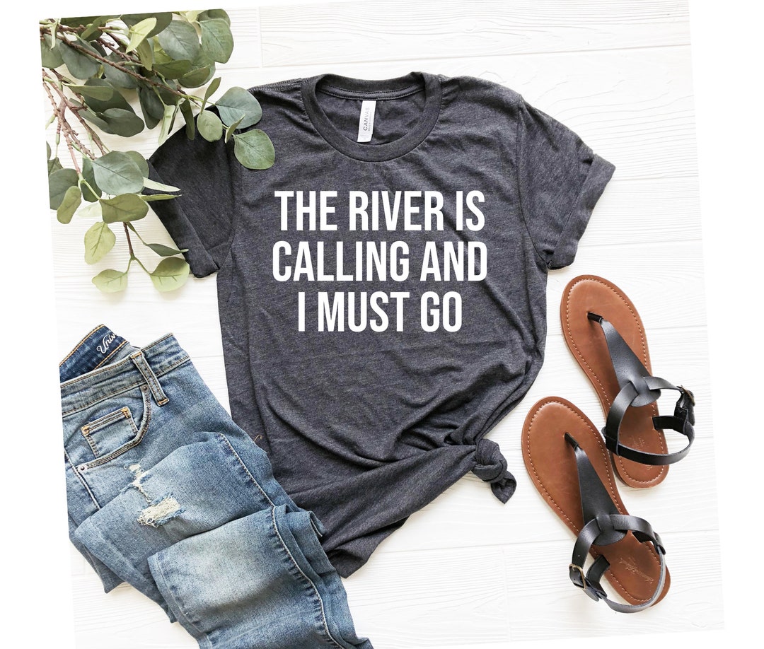 Fishing Kayaking Gift River Shirt, Vacation Shirt, River, Boat Shirt ...