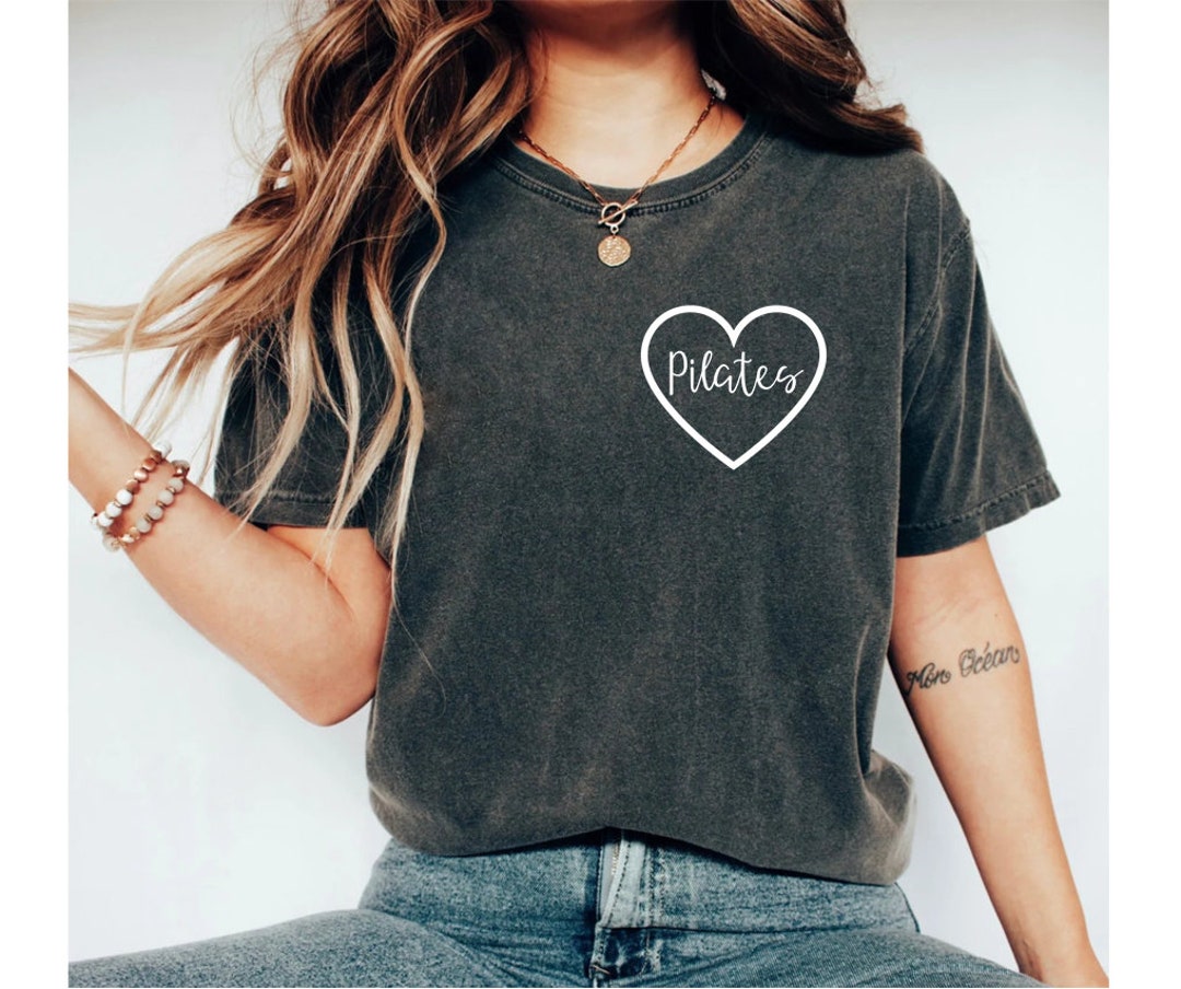 Pilates Shirt Pilates Heart Shirt I Love Pilates Tshirt Pilates Shirts ...