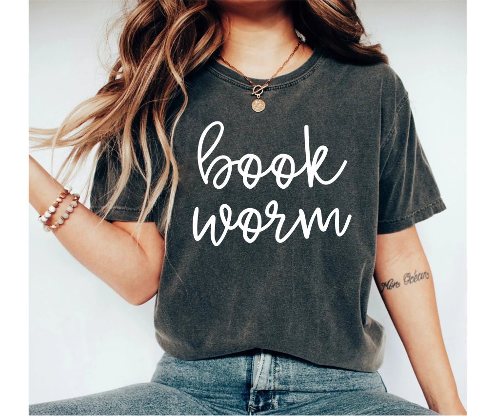 Book Worm Shirt Bookworm Tshirt Book Shirt Women Book Lover Etsy