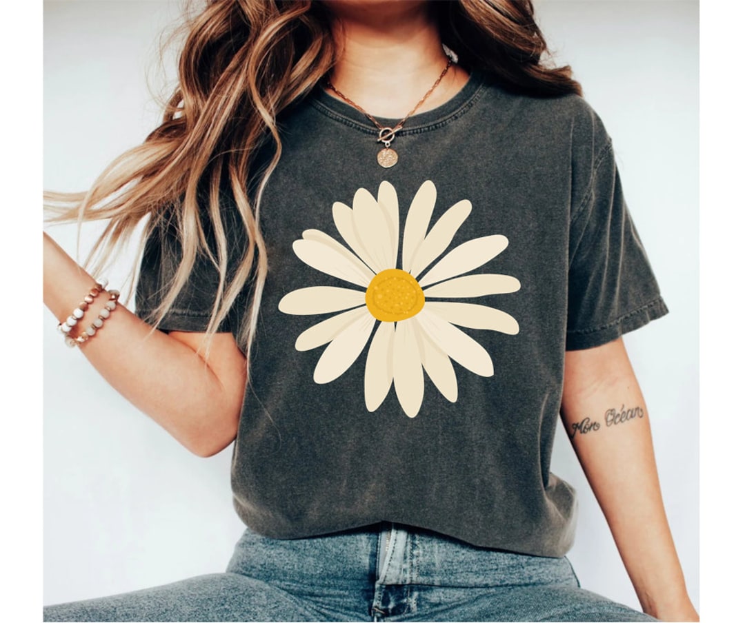 Daisy Shirt Daisy Women's Shirt Wildflower Shirt Boho Shirt Yoga Shirt ...