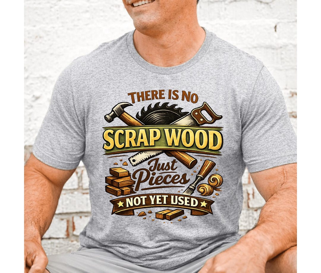 There is No Scrap Wood Just Pieces Not yet Used Shirt, Funny Woodworker ...