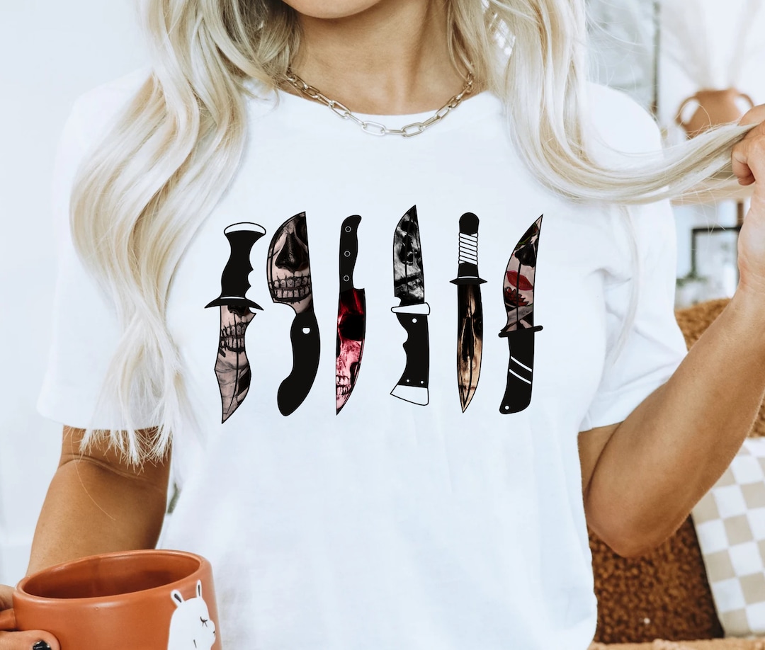 Horror Movie Knives Shirt Halloween Horror Shirt Halloween Knives Shirt ...