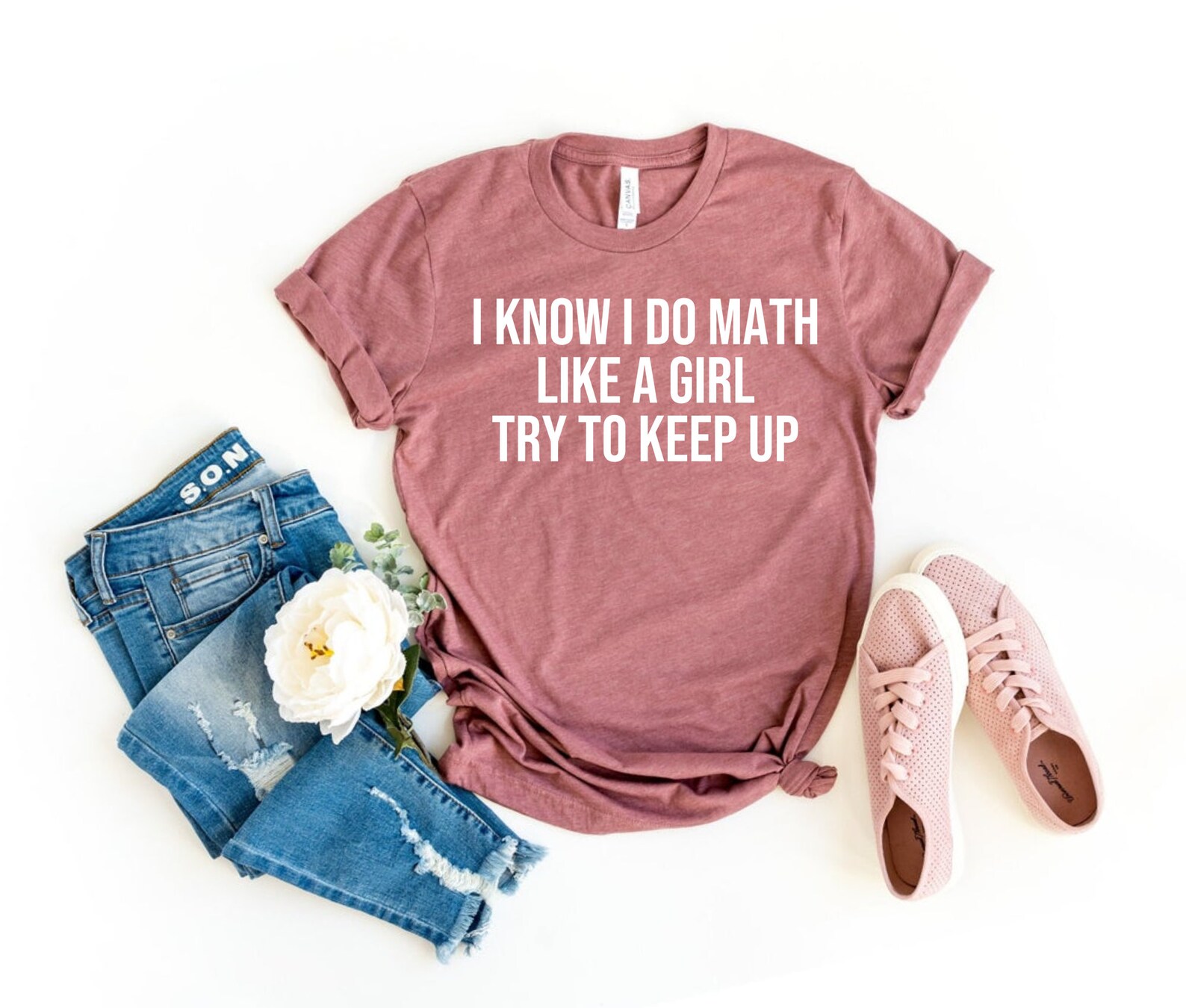 I Know I Do Math Like a Girl Try to Keep up Math Teacher Shirt | Etsy