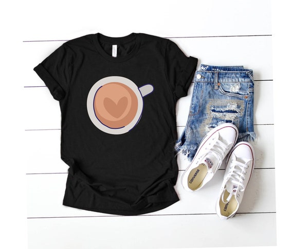 Coffee Heart Shirt Coffee T Shirt Coffee Shirts for Women T | Etsy