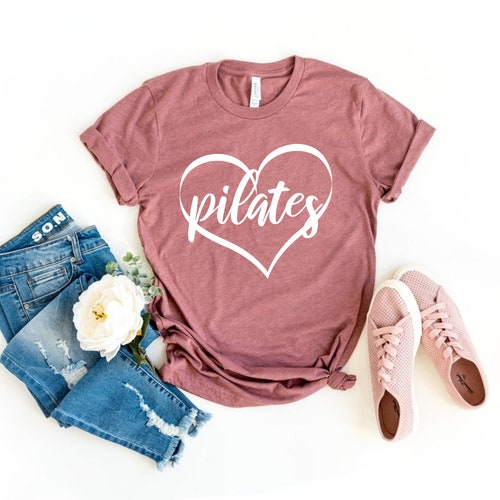 Pilates Shirt Pilates Heart Shirt I Love Pilates Tshirt - Etsy