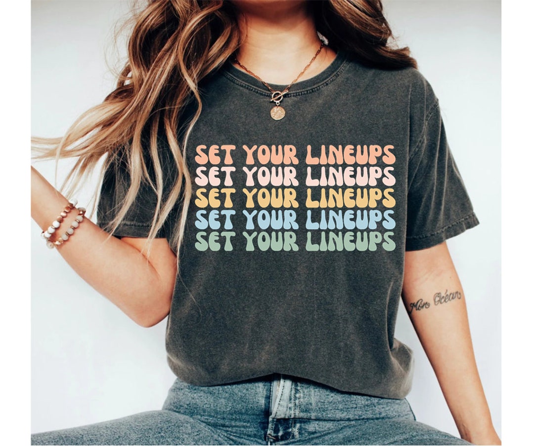 Set Your Lineups Shirt Lineups and Chill Football Shirt Fantasy ...
