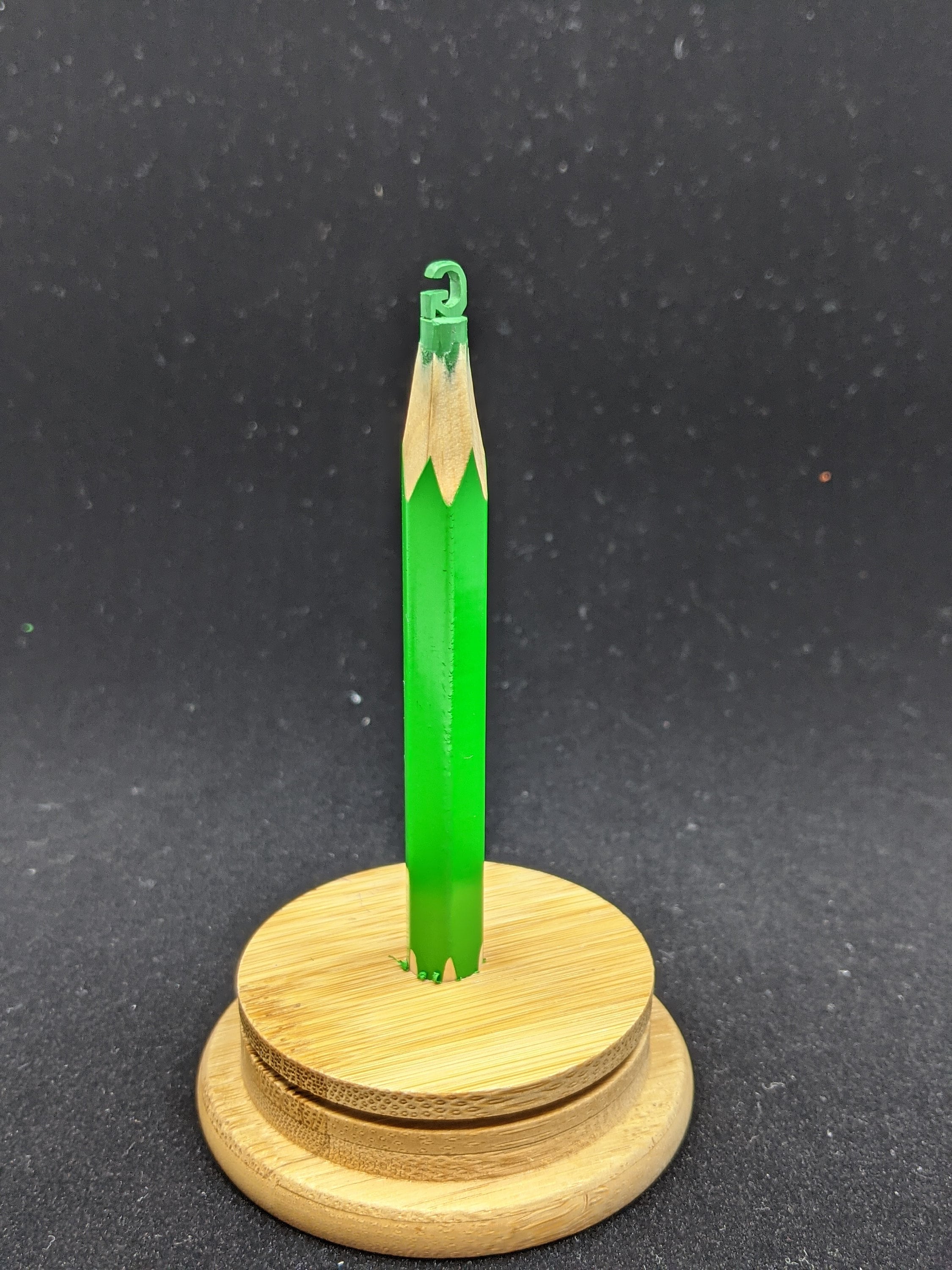 Initial G Letter - Pencil Lead Carving / Pencil Carving / Strawser ...