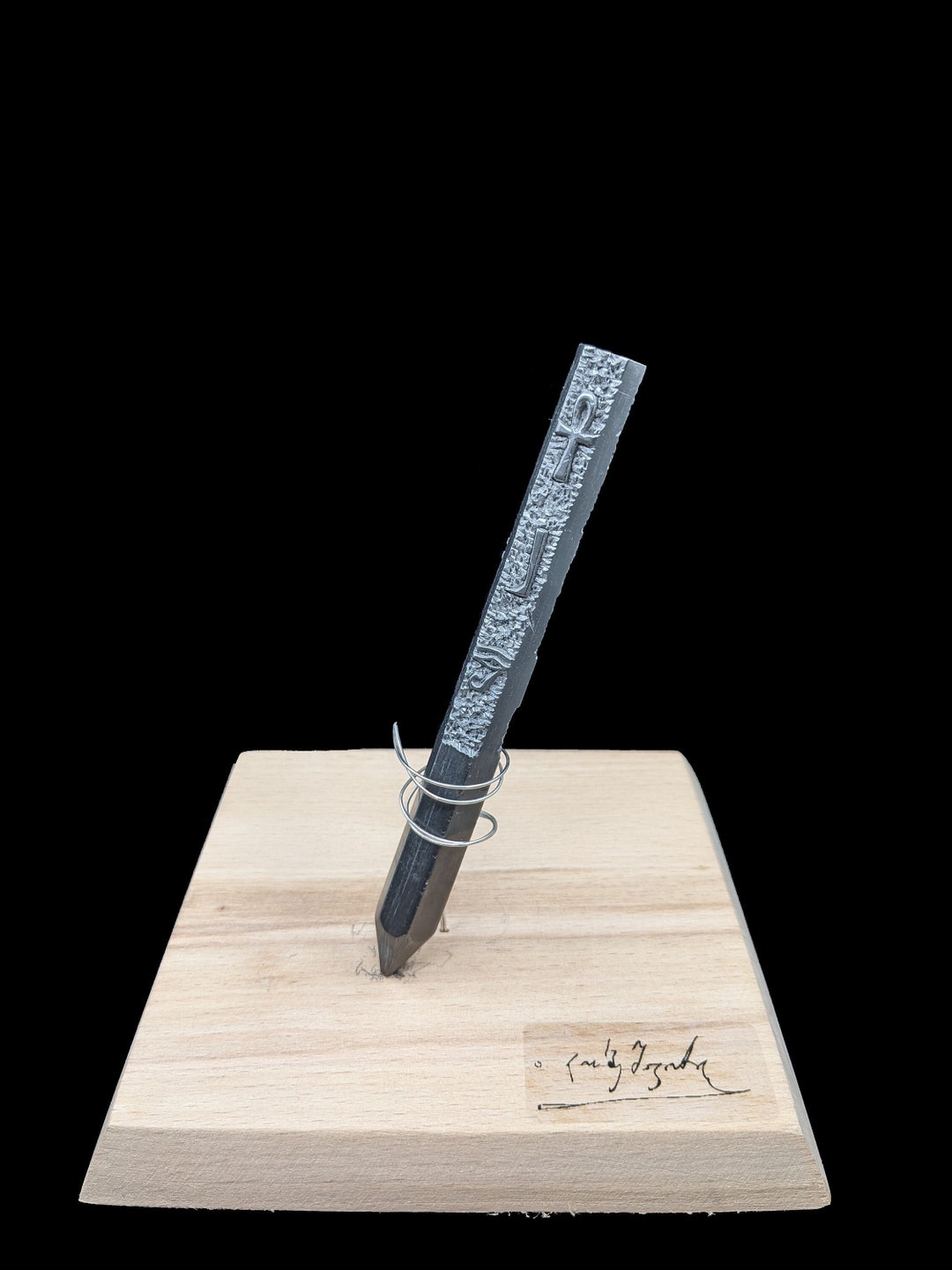 Egyptian Hieroglyphs - Pencil Lead Carving / Pencil Carving / Strawser ...