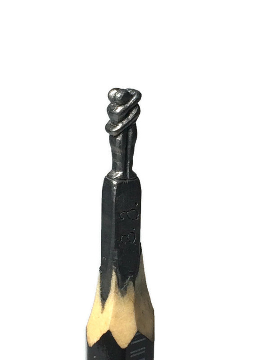 Couple Sculpture - Pencil Lead Carving / Pencil Carving / Strawser ...