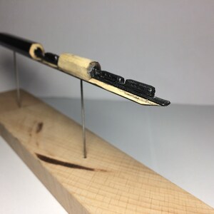 Locomotive in Railway Pencil Carving / Train With Trestles / | Etsy