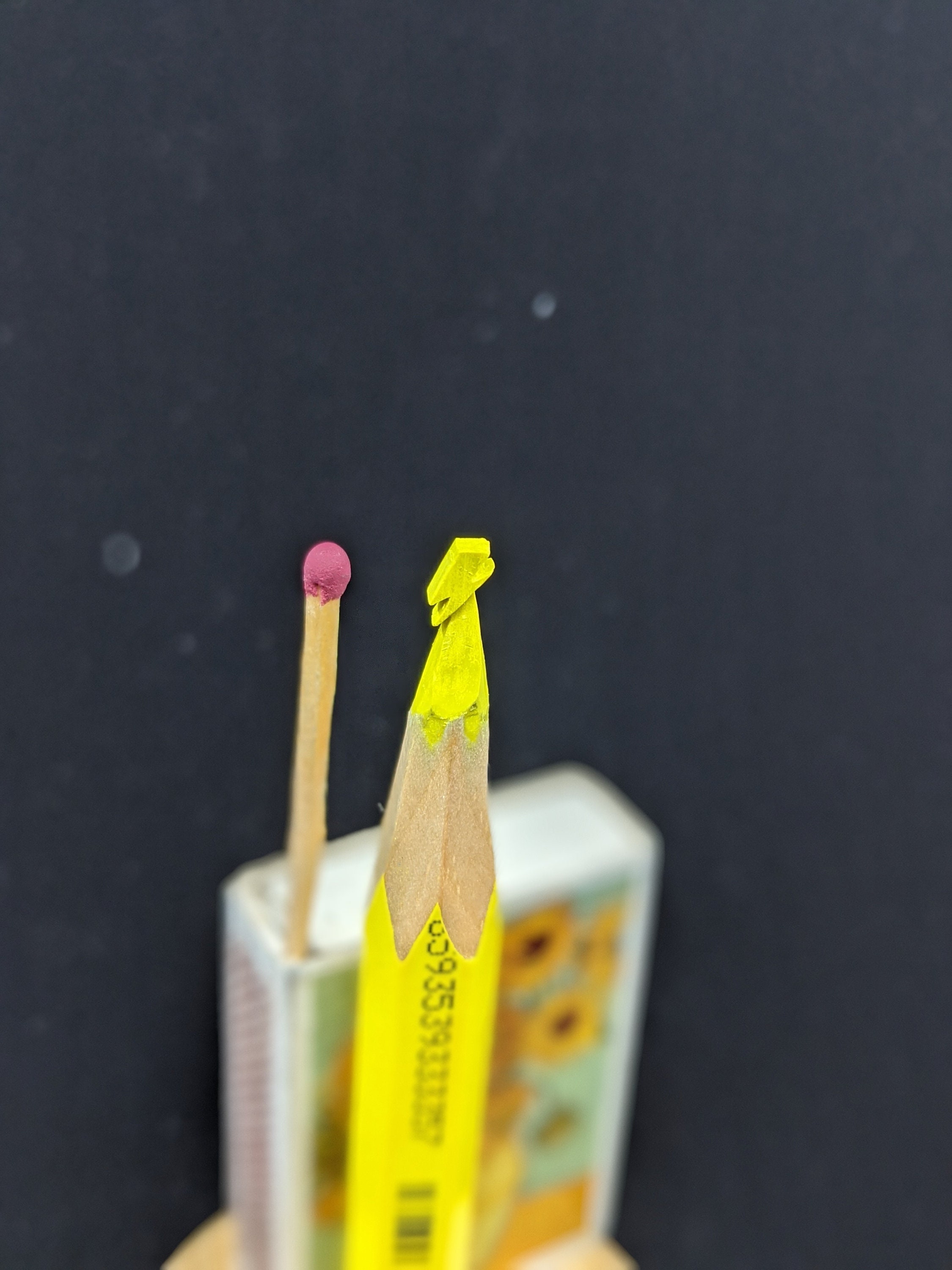 Lightning Bolt Pencil Lead Carving / Pencil Carving / Pencil Sculpture ...