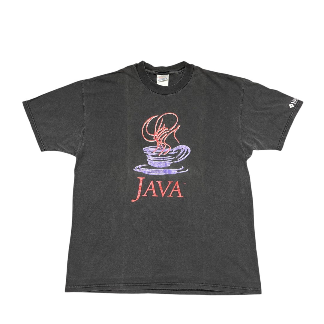 Vintage Computer Shirt XL 90s Shirt Sun Microsystems Java Employee Tech ...