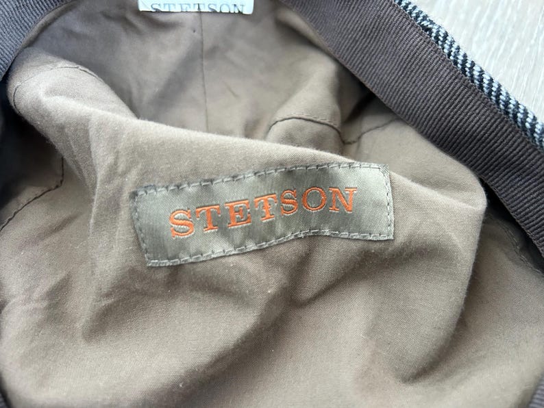 STETSON Grey Newsboy Hat Hut Light Grey 57-58 M - Etsy